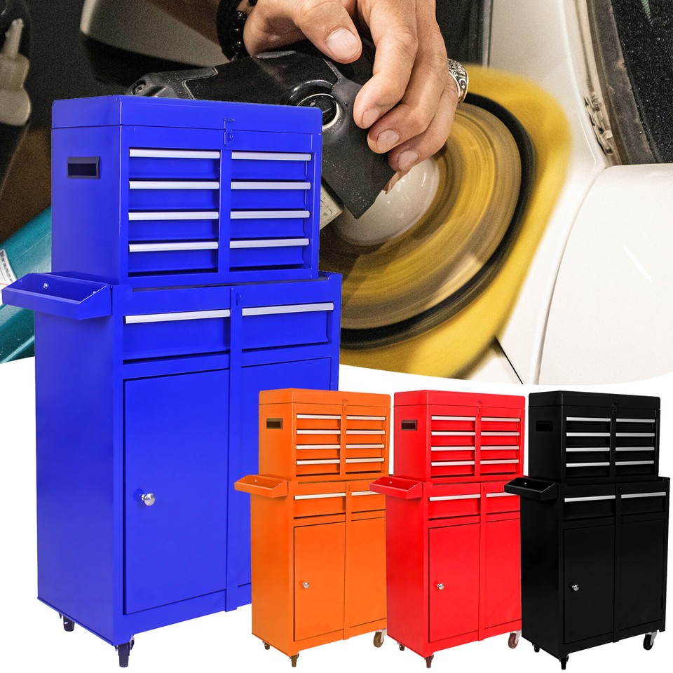 5 Drawers Rolling Tool Box Cart Tool Chest Tool Storage Cabinet with ...