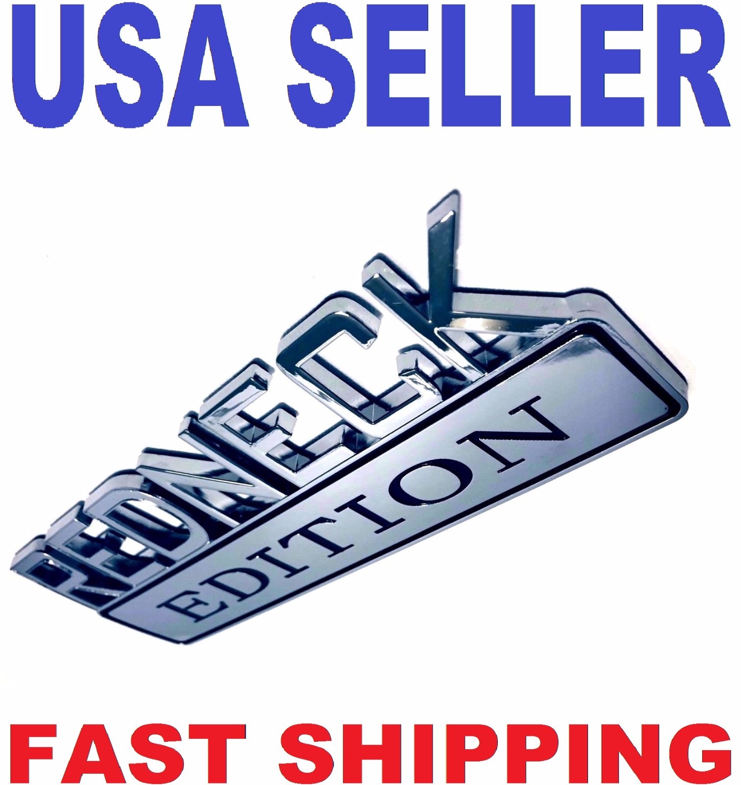 REDNECK EDITION car EMBLEM logo TRUCK decal ornament SIGN chrome FITS ...