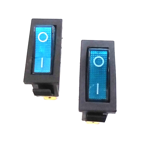 2 BBT 12 VDC Lighted Bright Blue on/off Snap-In Rocker Switches | eBay