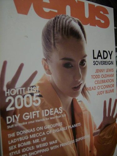 Venus Magazine Winter 2005 Lady Sovereign, Sinead O'Connor, Judy Blume ...