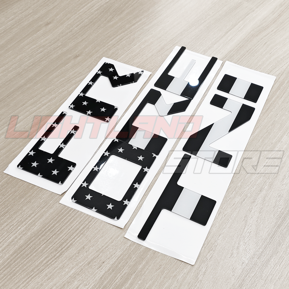 2022-2025 Flag Tailgate emblem Letters Nameplate Replacement Insert For ...