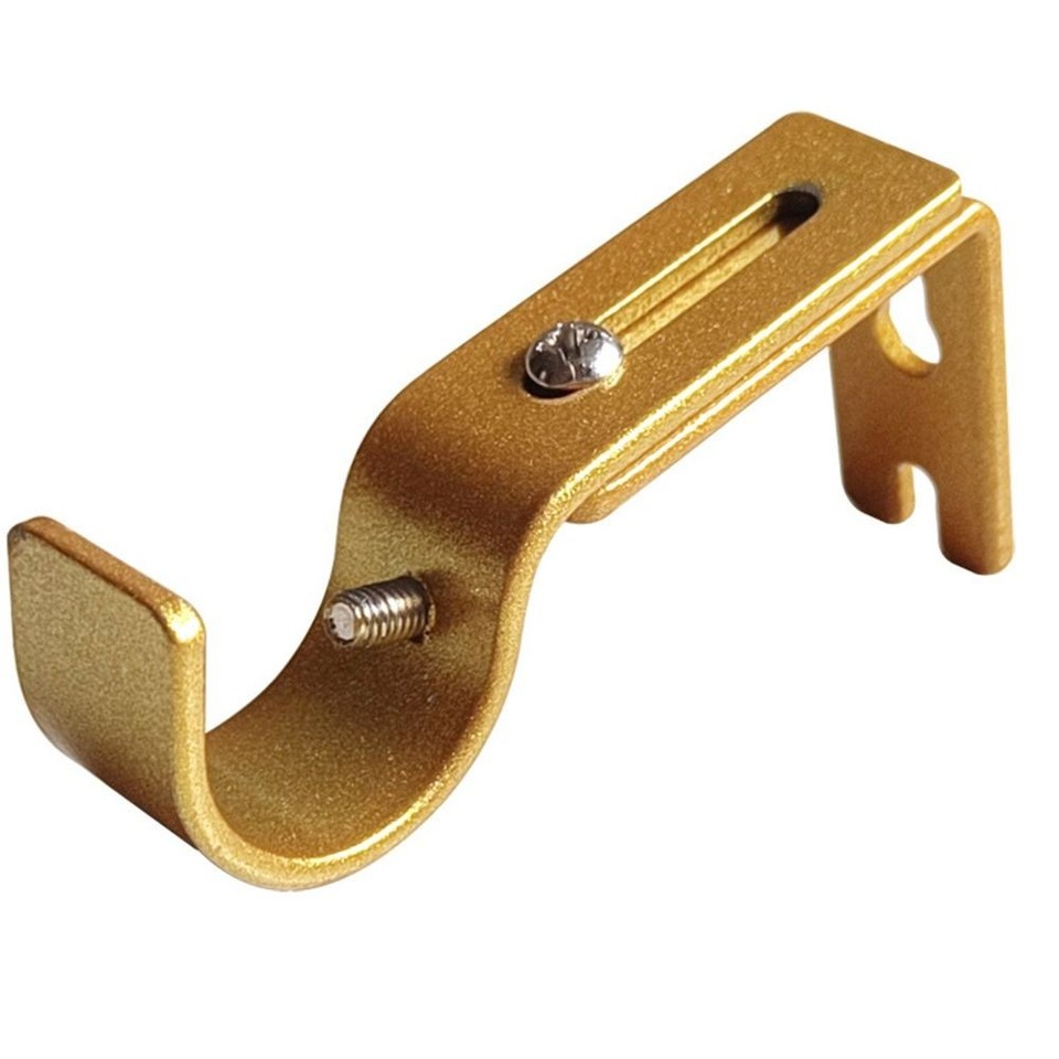 Adjustable Curtain Rod Holder Metal Window Curtain Rod Support for Wall ...