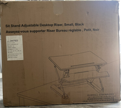 Staples Sit to Stand Adjustable Desk Riser 27" 2447503 | eBay