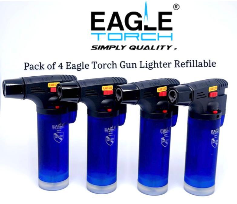 Eagle Torch Gun Lighter WindProof Refillable Lighter (Blue){2}{3}{4} | eBay