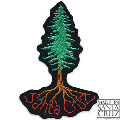 Santa Cruz Redwood Roots - High-quality, Iron-on Embroidered Patch by ...