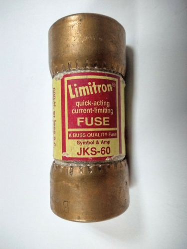 BUSSMAN LIMITRON JKS-60 FUSE 60A 600VAC CLASS J QUICK ACTING CURRENT ...