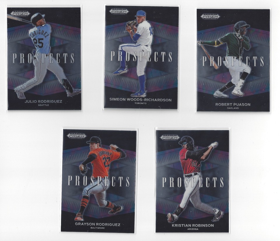 2021 Panini Prizm Baseball Draft Picks Prospects Complete BASE Set(15 ...