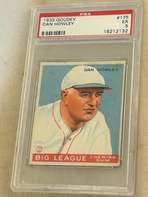 1933 GOUDEY #175 DAN HOWLEY PSA EX 5 BASEBALL CARD. | eBay