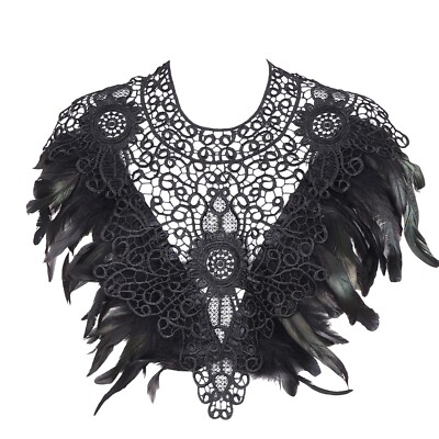 Gothic Feather Epaulets Tops Wings Body Harness Lingerie Strap Bralette ...