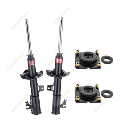 2 x KYB Shock Absorbers Strut Top Mount Kit Front 334283 334282 KSM5458 ...