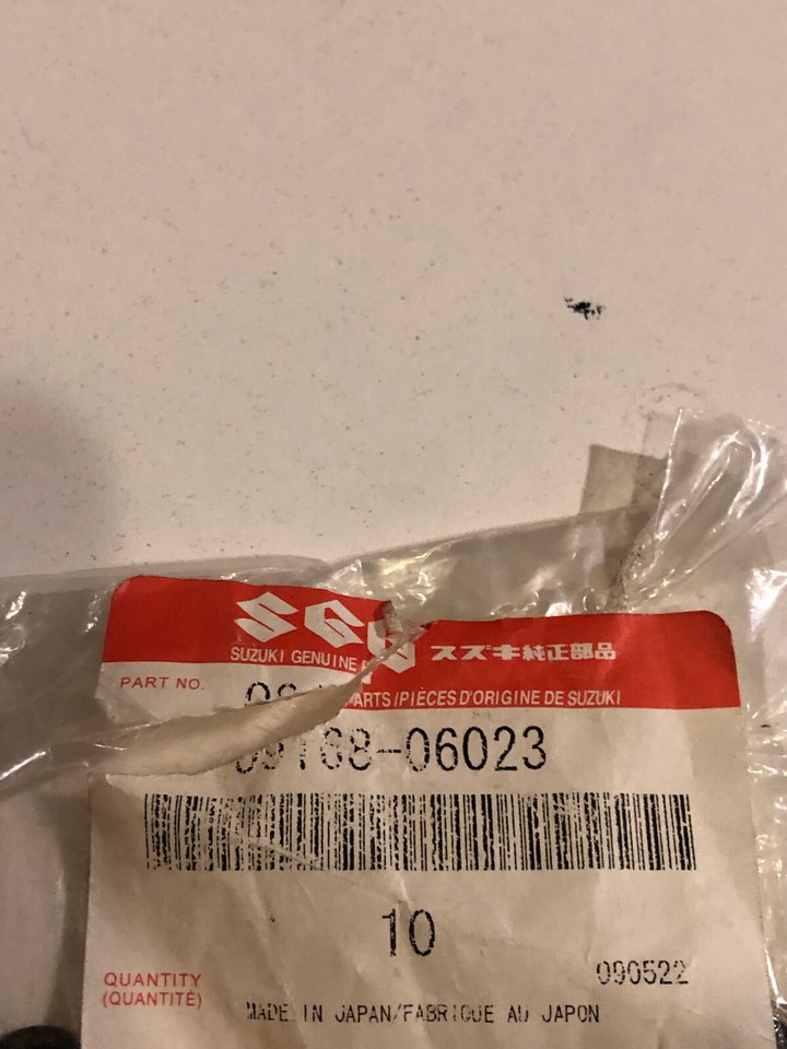 NOS OEM Genuine Suzuki Motorcycle FUEL TANK GASKET P/N 09168-06023 NEW ...