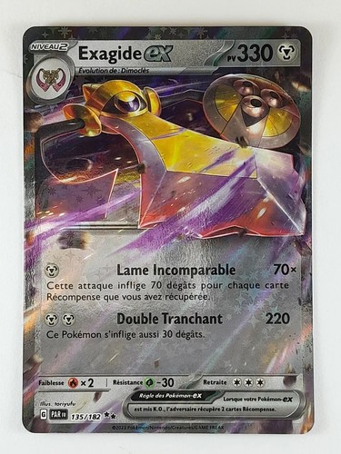 Carte EXAGIDE EX 135/182 Pokémon Faille Paradoxe Neuve FR EV04 (1100 ...
