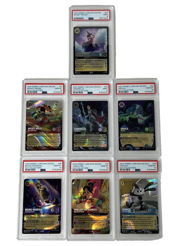 Disney Lorcana D23 Collection Promo Set PSA 9 And PSA 10 With Playful ...