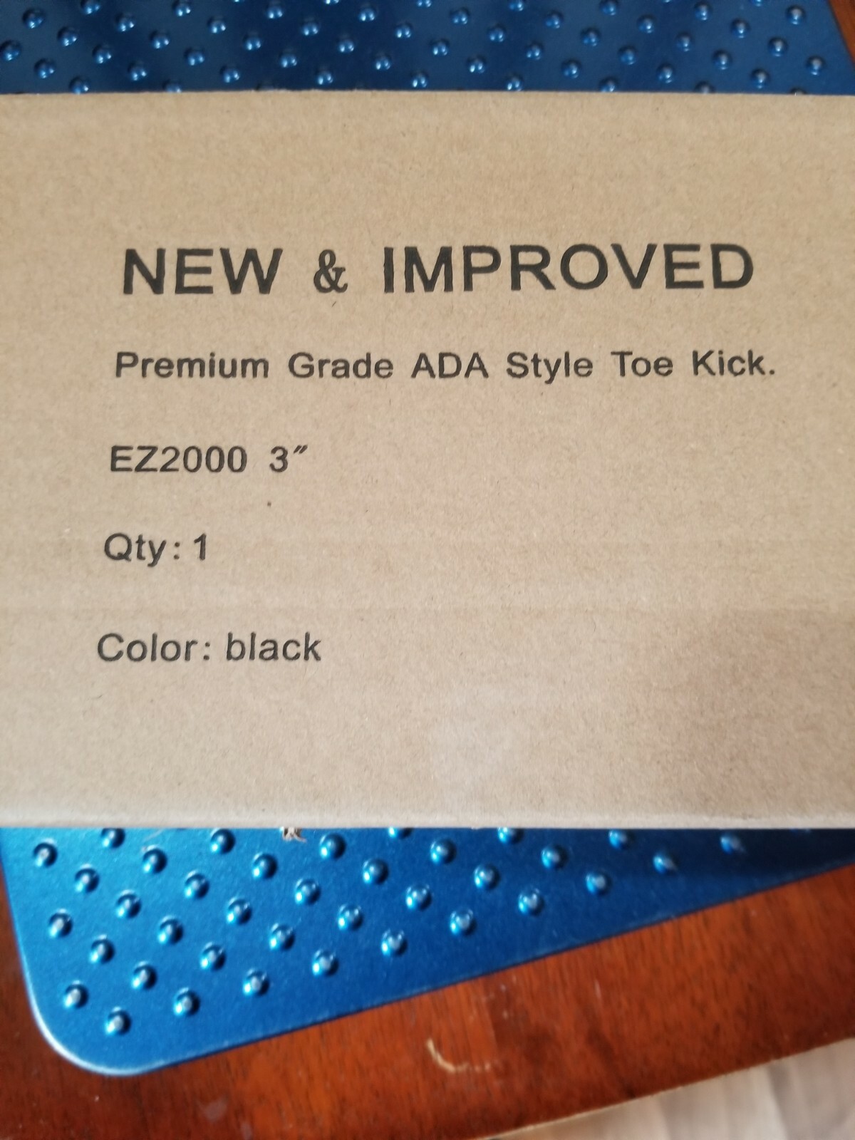 ADA Toe Kick (EZ Kick) Sold as a Pair EZ2000 3" offset black | eBay