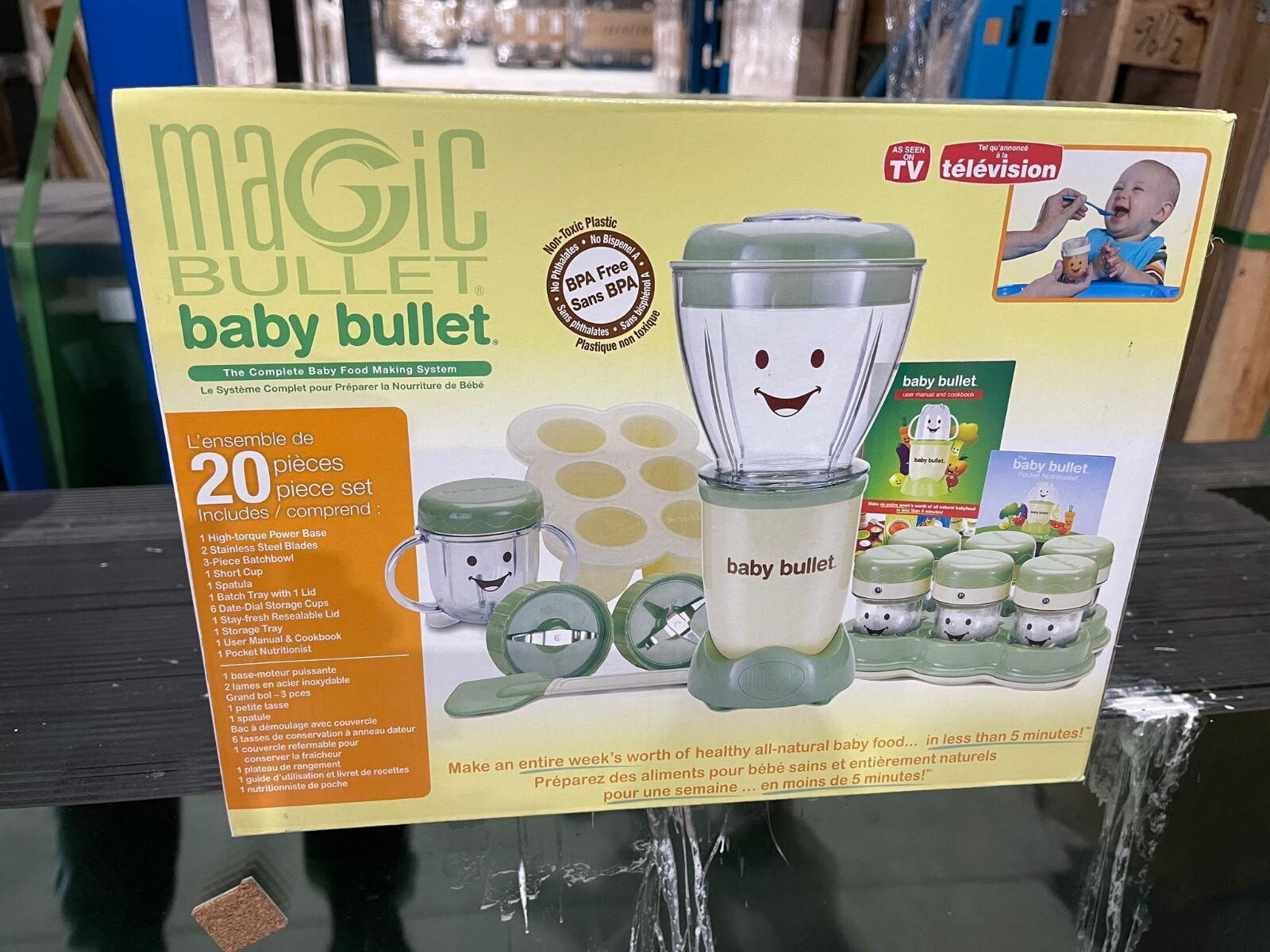 Baby Bullet BBR2001 Food Blender Processor System - Green for sale ...