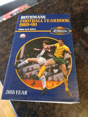 Rothman's Football Year Book 1989-90 Paperback Book | eBay