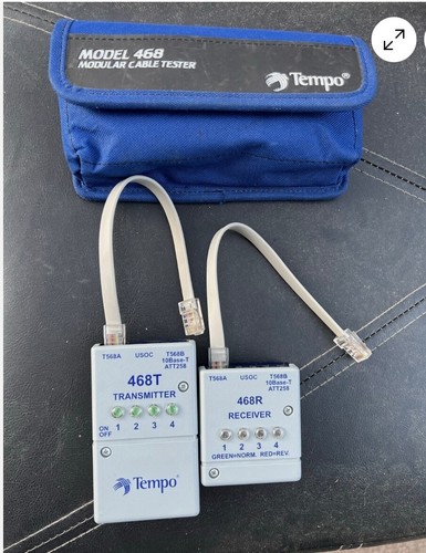 TEMPO MODEL 468 MODULAR CABLE TESTER BRAND NEW WITH CASE ! | eBay