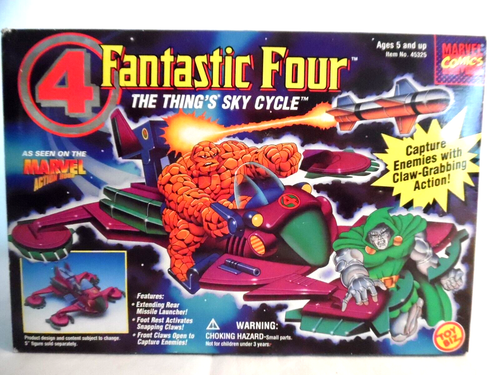 1995 MIB Fantastic Four The Thing's Sky Cycle Thing Action Figure Toy ...