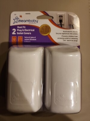 Dreambaby Dual Fit Plug and Electrical 2-Piece Outlet Cover NEW SEALED ...