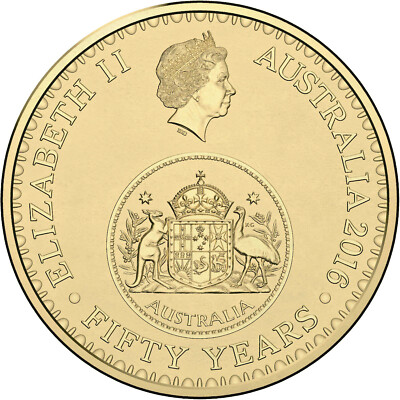 AUSTRALIA 2016 $1.00 Dollar Coin Changeover 50th LOWEST MINTAGE ...