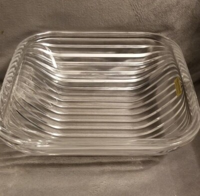 Vtg W.Germany- Villeroy & Boch Quadra Crystal Square Ribbed 9.5 ...