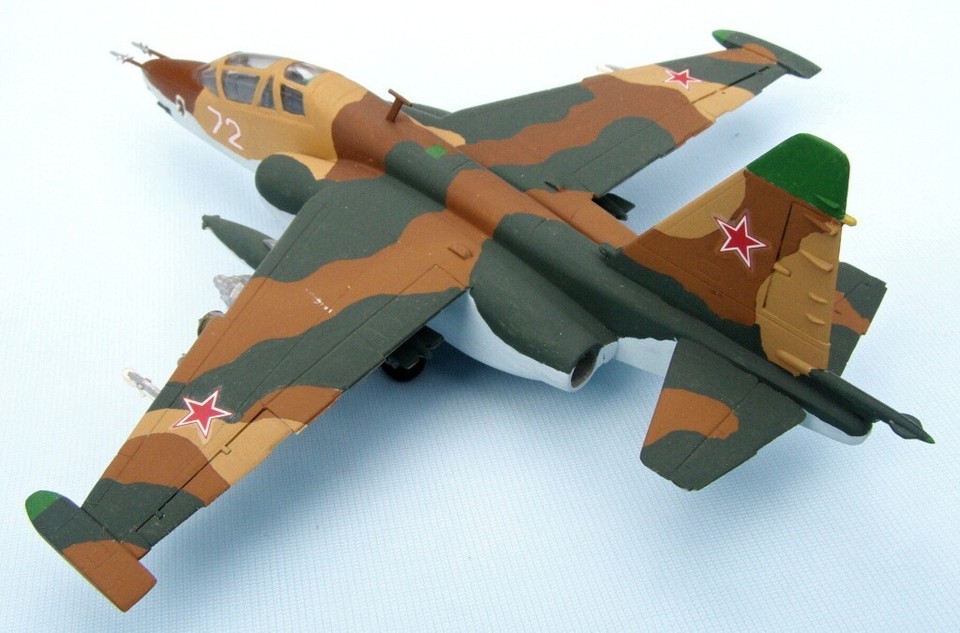 SUKHOI Su-25UB Frogfoot ,Soviet Air Force 1986, scale 1/72 built model ...