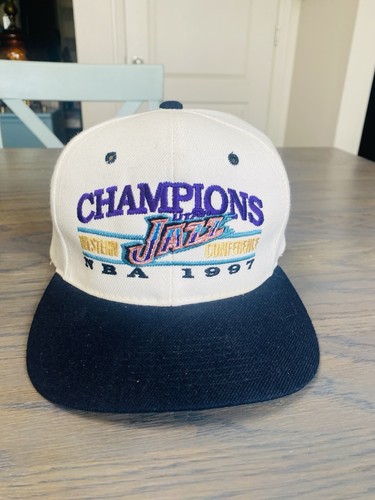 Vintage Utah Jazz 1997 NBA Finals Western Conference Champions Snapback ...