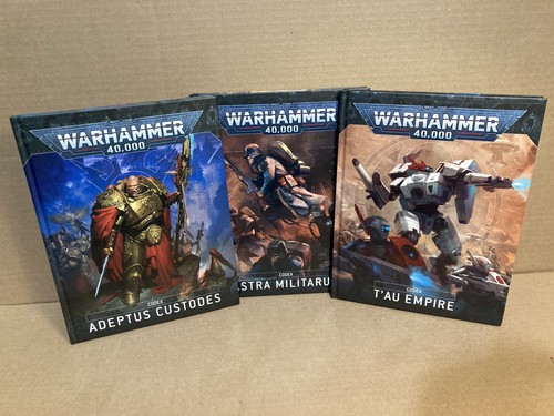Warhammer 40K Codex Lot 10th Edition Tau Empire Astra Militarum Adeptus ...