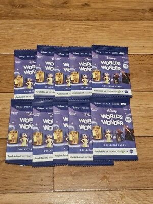 Disney Worlds Of Wonder Cards Woolworths X 10 Packs brand new unopened ...