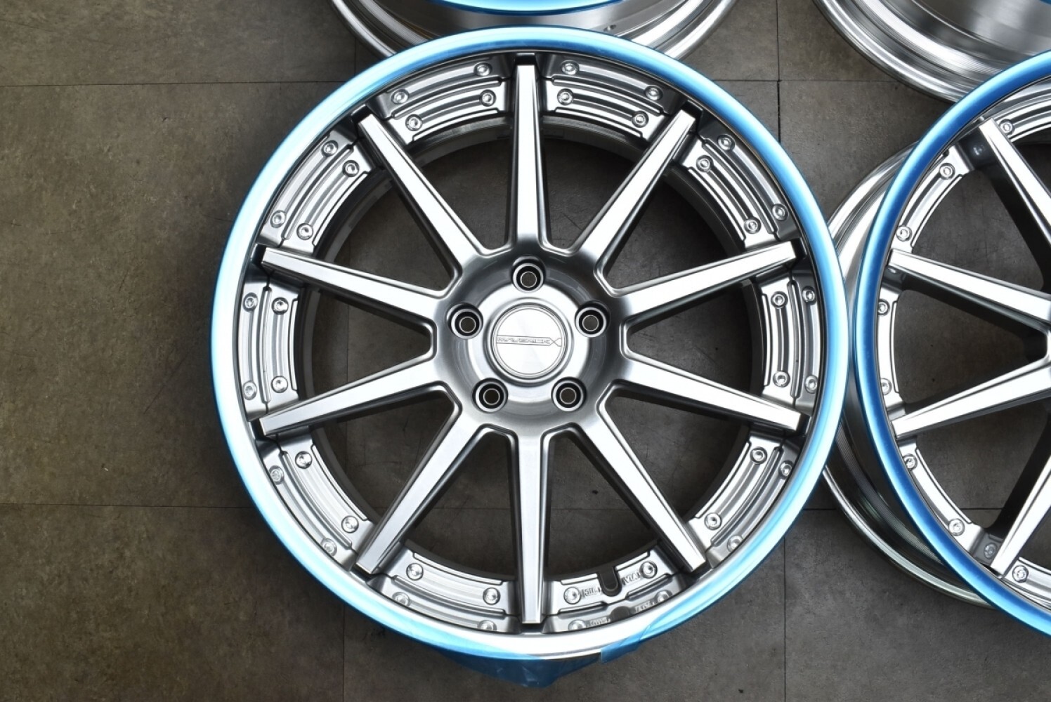 JDM Roues WEDS 19x8,5J/9,5J 5x114,3 35 Mariages Maverick 1010s Set4 WP ...