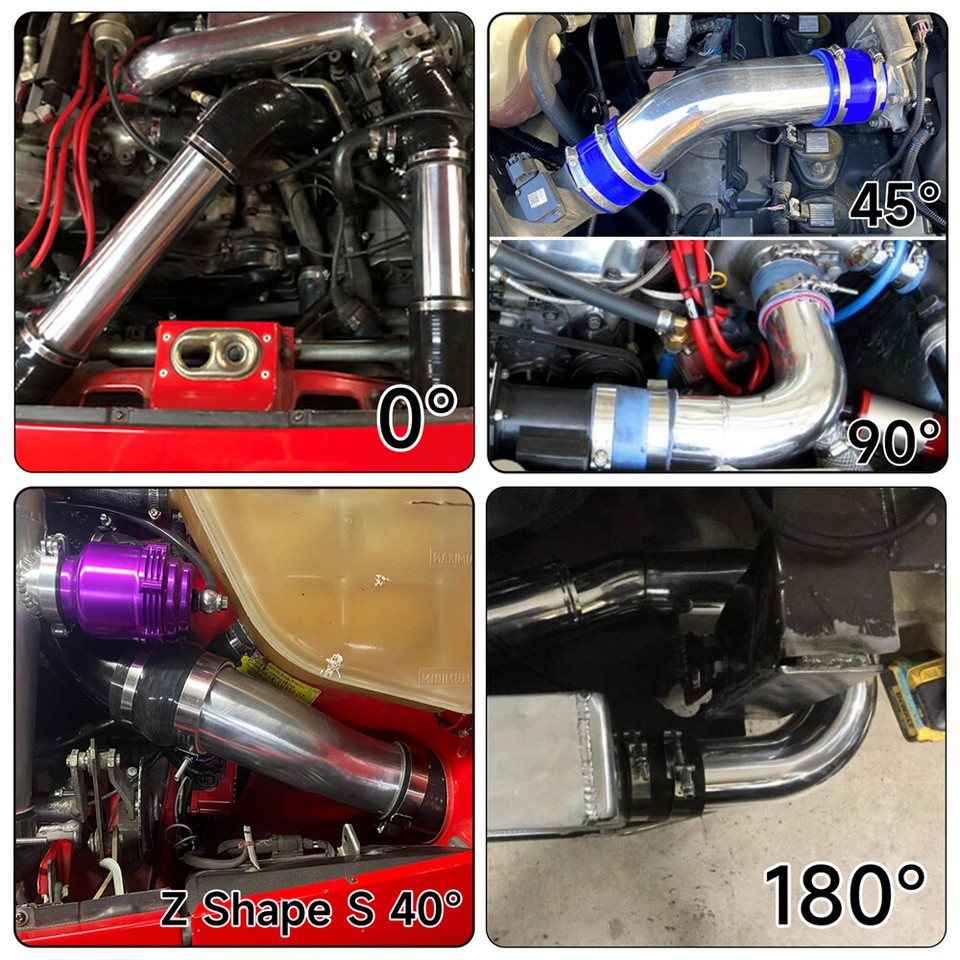 76mm 3" inch Z Shape S Shape Aluminum Turbo Intercooler Pipe Piping ...