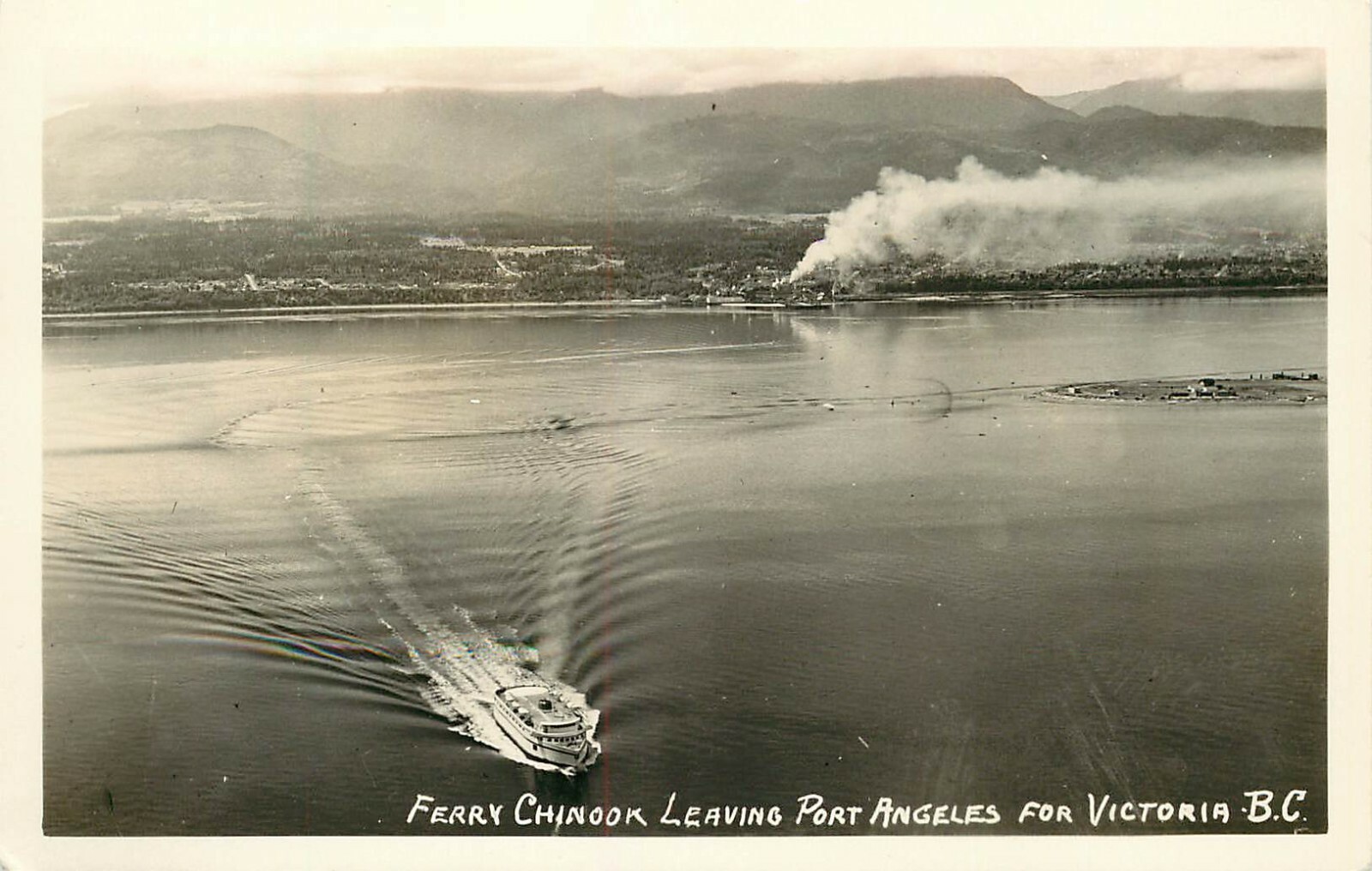 RPPC Ferry Chinook Port Angeles for Victoria B.C. Vintage Postcard | eBay