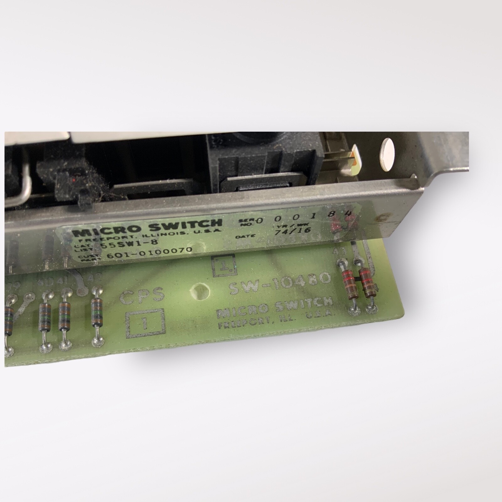 ULTRA RARE VINTAGE MICRO SWITCH KEYBOARD 1973 53SW1-8 SERIAL # 00184 ...