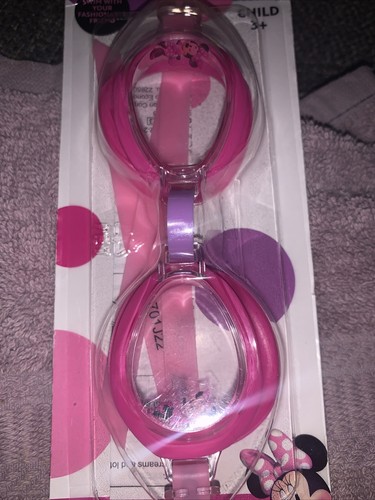 Disney Junior Minnie Mouse Swim Goggles Ages 3+ Pink 821808073207| eBay