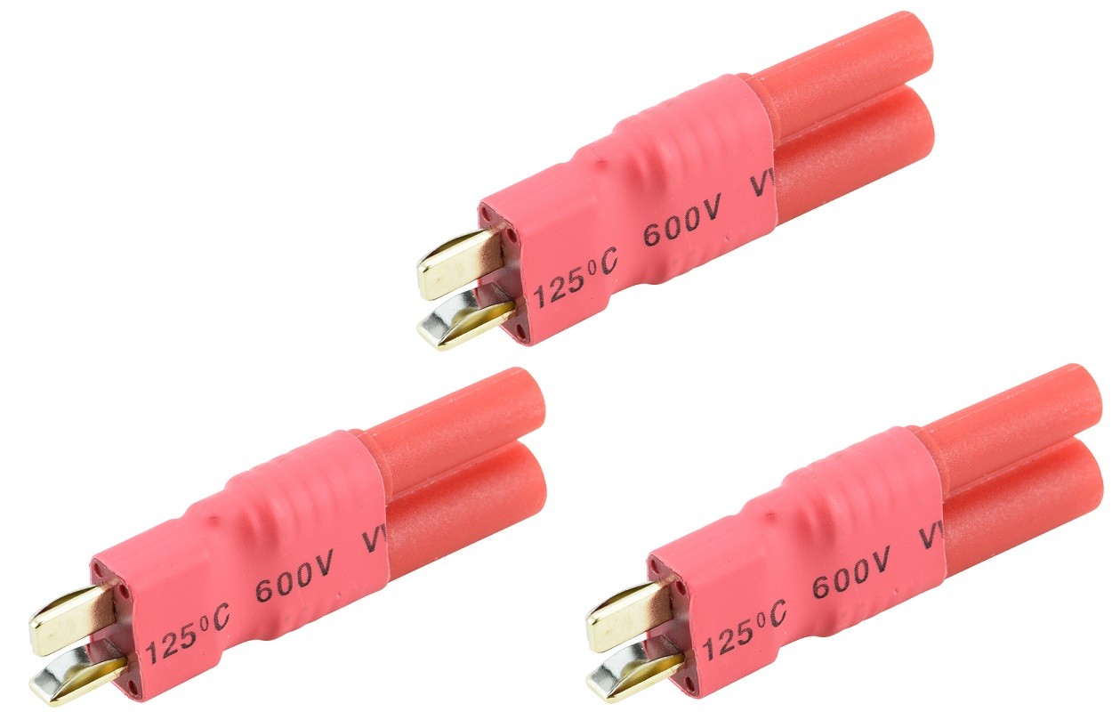Apex RC Products No Wire Female Ultra T Plug - 4mm HXT Adapter - 3 Pack ...