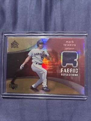 ⚾️2005 Upper Deck Reflections Fabric Reflections Mark Teixeira #FR-MT ...