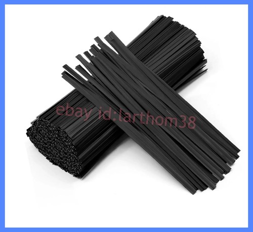 400PC 5" Reusable Heavy Duty Twist Ties - Black Plastic Coated Wire ...