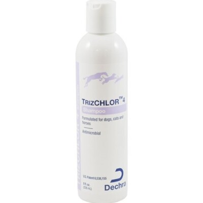 TrizCHLOR 4 Shampoo by Dechra - Antibacterial & Antifungal Care | 8oz ...
