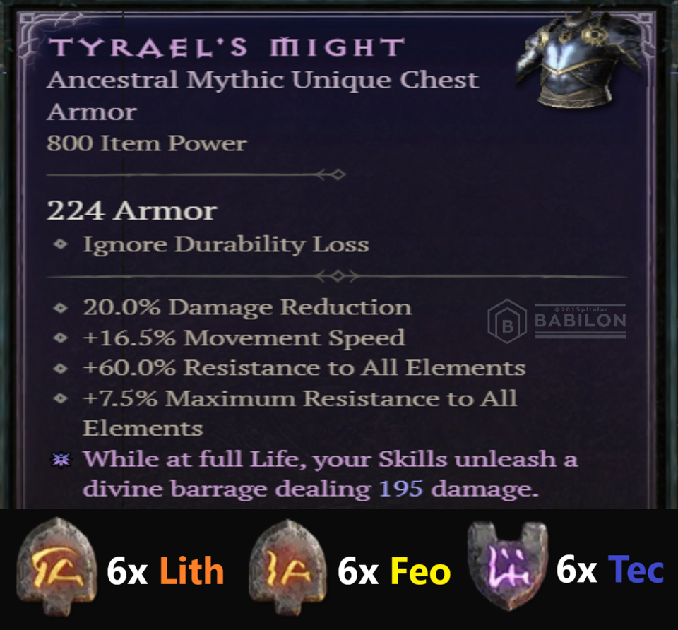 DIABLO 4 SEASON 9 Mythic Uniqes Rune Set &All Runes PC PS4 PS5 XBOX ...