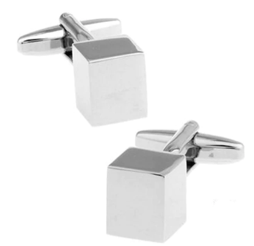 Solid 935 Argentium Silver Unique Handmade 3D Cube Design Men's ...