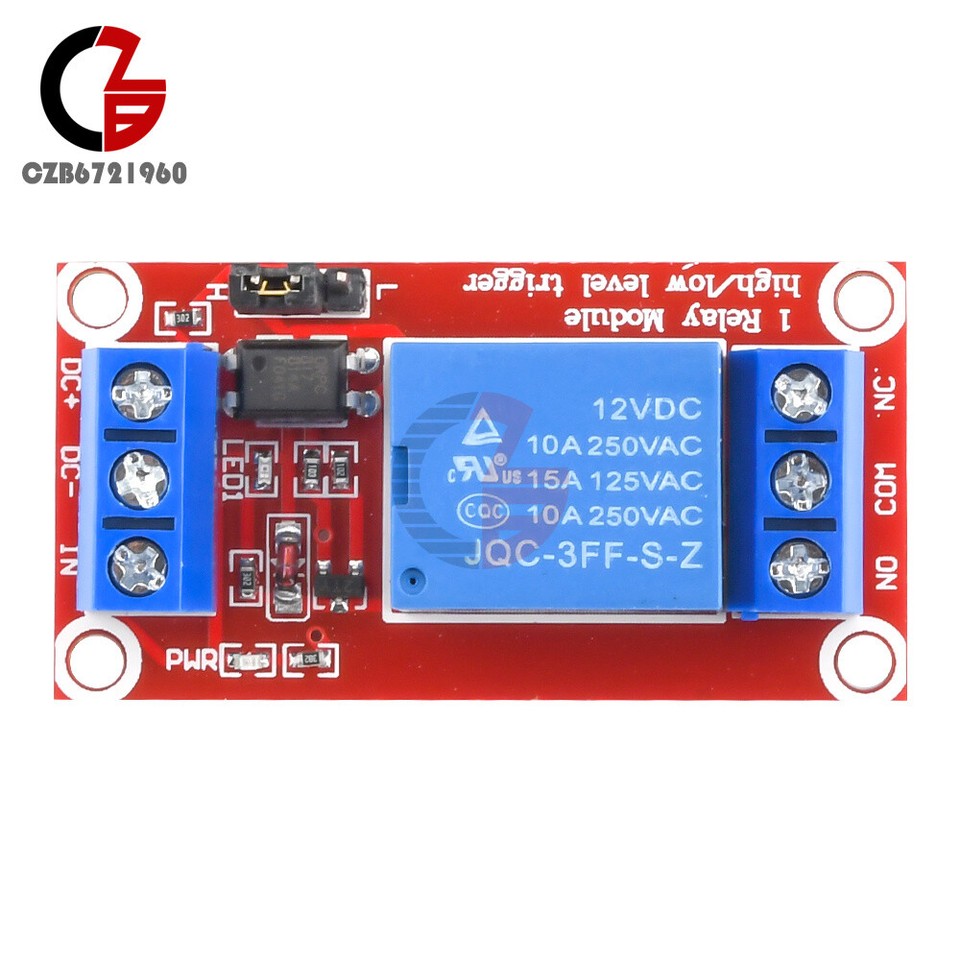 1-10pcs 12V 1Channel Module High/low level trigger Relay Module with ...