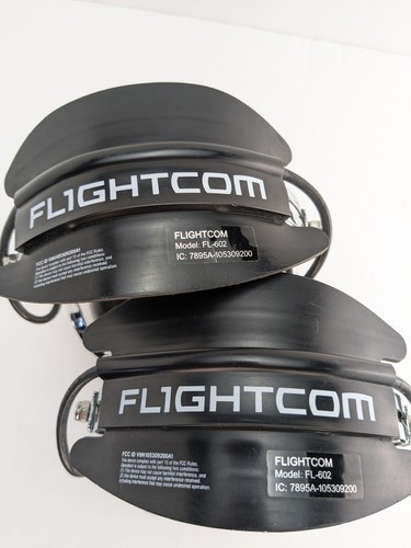 2x Flightcom FL-602 Pushback Aviation Wireless Headset - Parts/Repair ...