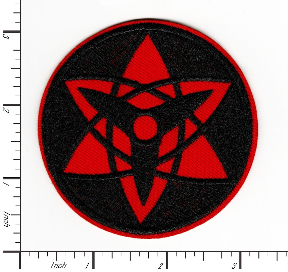 Naruto Uchiha Dojutsu Sharingan Patch Set 3-Pack Embroidered Iron On ...