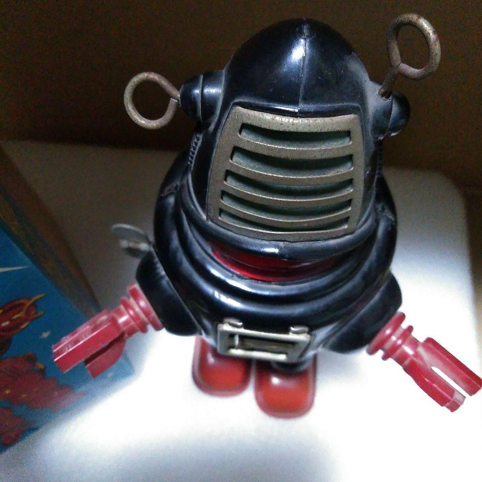 PLANET ROBOT Tin Toy Wind Up Timepiece Vintage Japanese Collectible ...