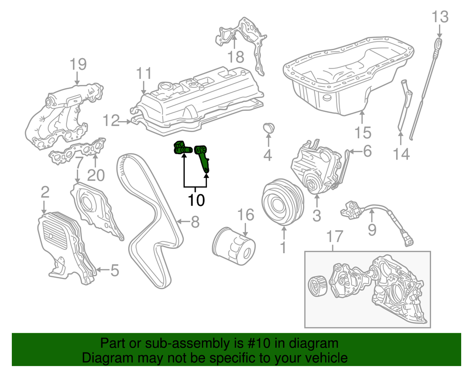 Genuine Toyota Engine Camshaft Position Sensor 19300-03010 | eBay