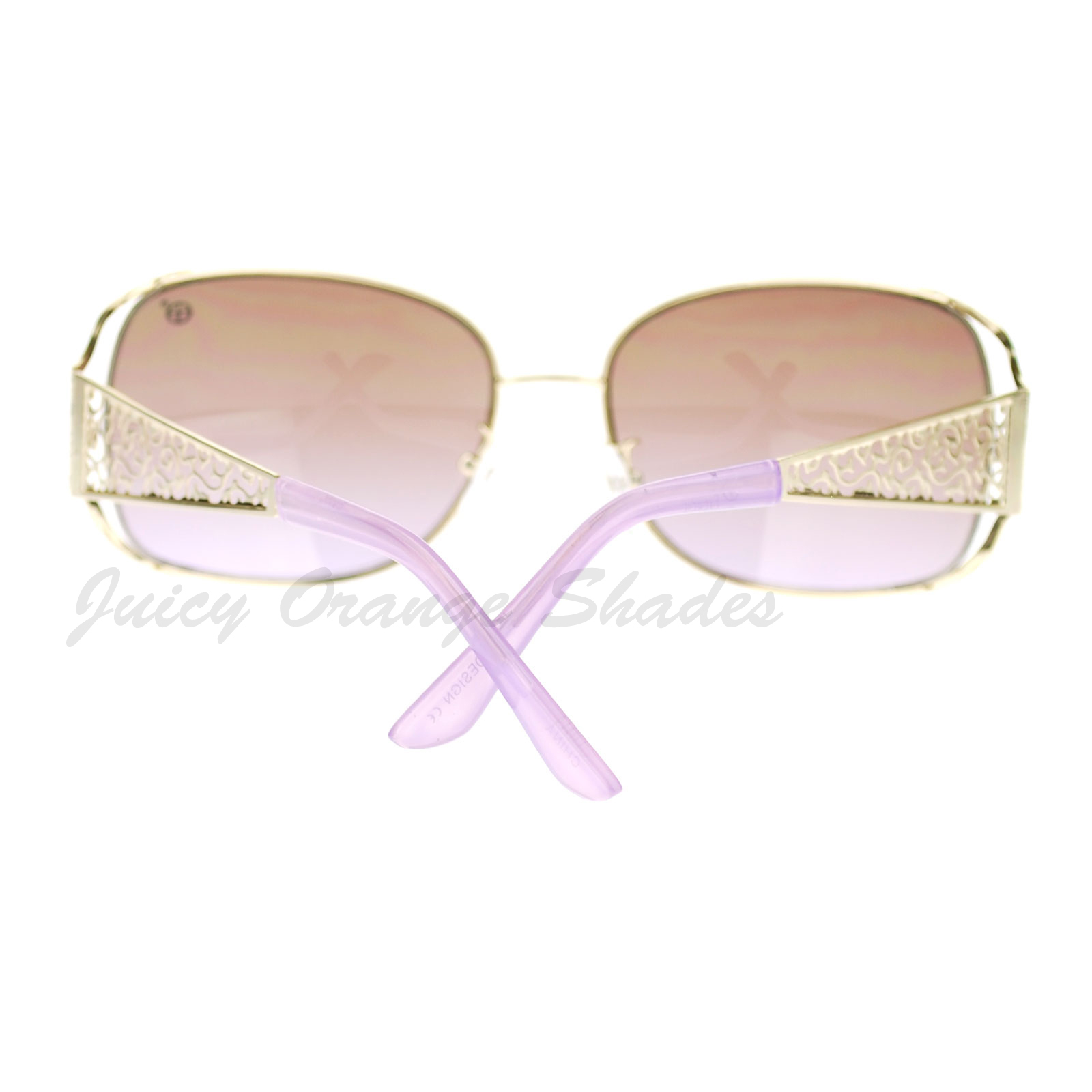 Vintage Fashion Womens Sunglasses Rectangular Open Side Frame | eBay