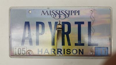 2011 MISSISSIPPI Harrison County License Plate ARYRIL | eBay