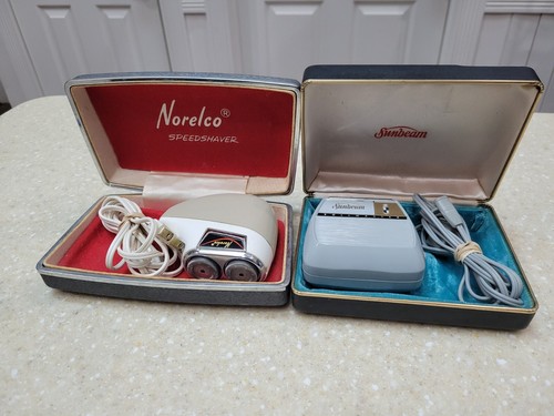 Vintage 1950's Sunbeam Rollmaster Electric Razor Norelco speedshaver ...