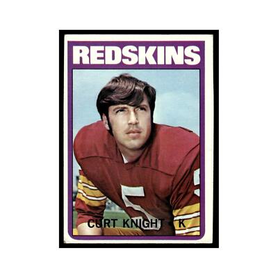 Curt Knight 1972 Topps #51 Washington Redskins Football Card EX | eBay