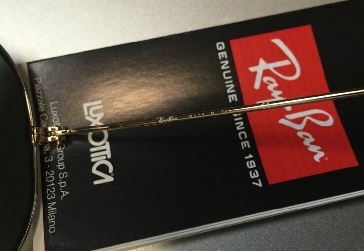 RAY-BAN Sunglasses OUTDOORSMAN II RB 3029 L2112 Aviator Gold Frames w ...